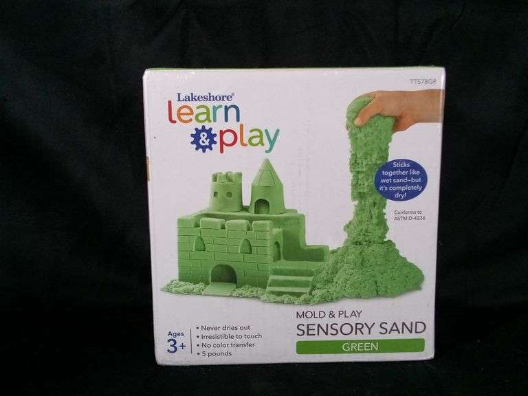 Lakeshore, Learn & Play Sensory Sand TT578GR, Green, 80 Oz - Dutch Goat