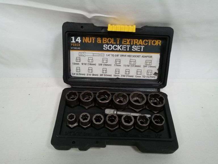14 Piece Nut & Bolt Extractor Socket Set DT30145 - Dutch Goat