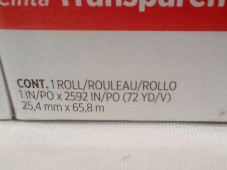 3M 600 Scotch Transparent Tape, 1"x2592", 12-Pack, Lot Of 2 - Dutch Goat