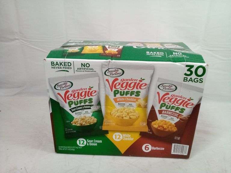 Sensible Portions Garden Veggie Puffs Variety Pack, 0.5 Oz, 30-Pack ...