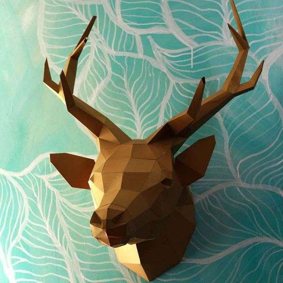 PaperCraft World Gold Limited Edition 3D Papercraft Wall Art DIY Kit ...
