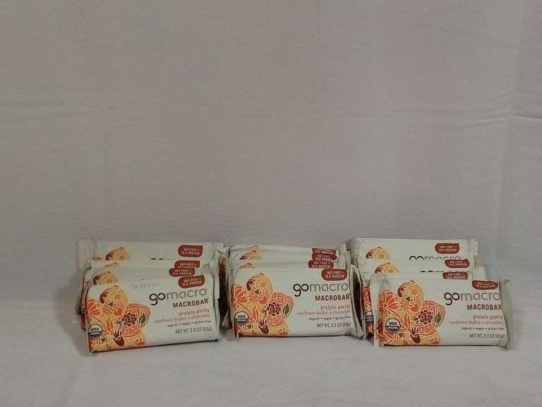 Go Macro, Organic Gluten Free Macrobar Protein Purity Sunflower Butter ...
