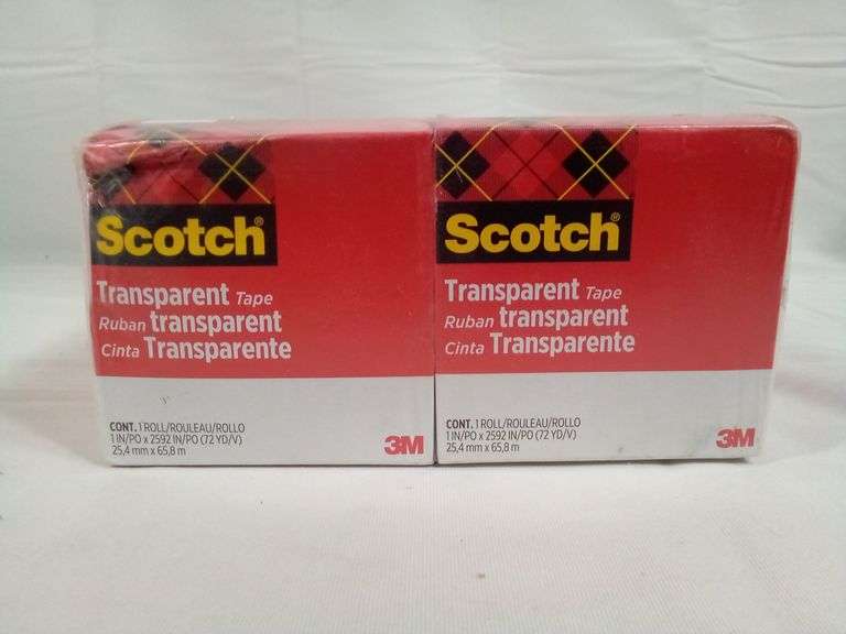 3M 600 Scotch Transparent Tape, 1"x2592", 12-Pack, Lot Of 2 - Dutch Goat
