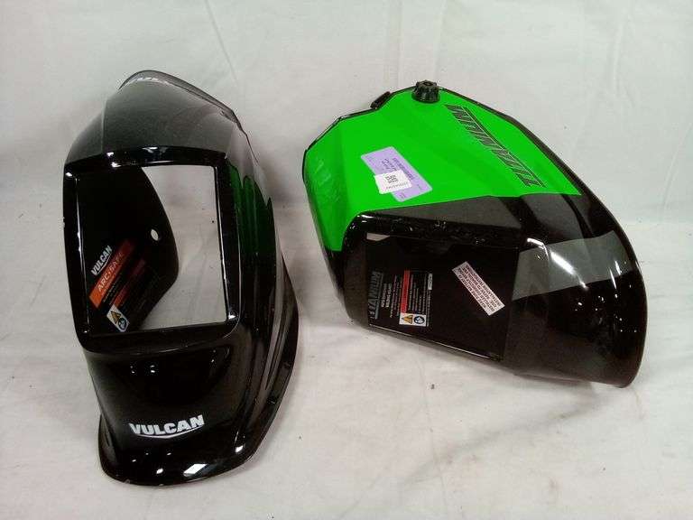 Titanium & Vulcan, Safety Welding Helmets, 2 Pieces, Black, Green ...