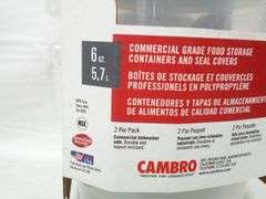 Cambro Commercial Grade Food Storage Containers & Seal Covers, 6 Qt|5 ...