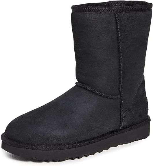 UGG, W Classic Short II 1016223 , Size 6, Black - Dutch Goat