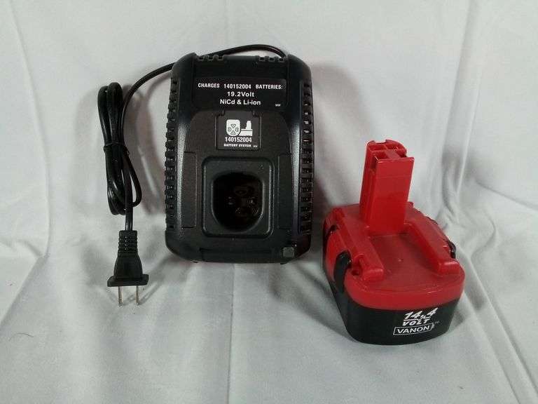 Set of 2 - Vanon Rechargeable Battery 14.4Volt & 140152004 Charger ...