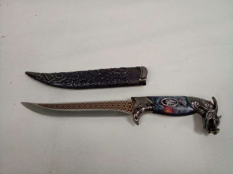 11" Roaring Dragon Dagger with 7" Sheath - Dutch Goat