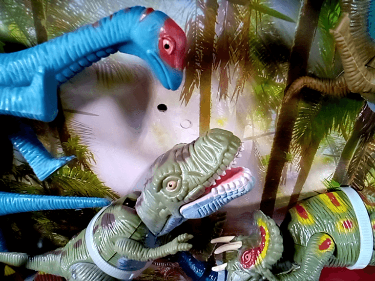 Wild Republic Dino Rescue - Dinosaur Movable Playset - Dutch Goat