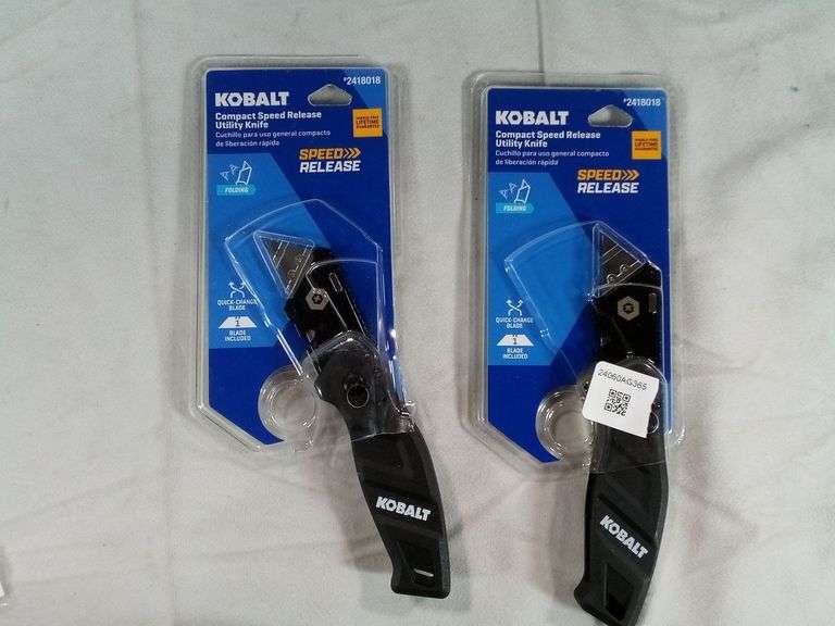 Lot Of 2 Kobalt, Box Cutter All Metal Pocket Knife, - Dutch Goat