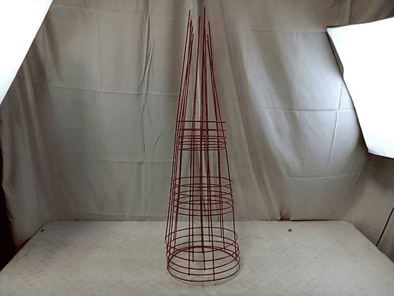 Lot of 5 - Glamos Wire 42" Steel Cone Vegetables Plant Cage - Dutch Goat