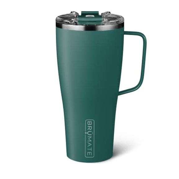 BruMate Toddy XL Coffee Mug with Handle & Lid, 32oz Matte Hunter ...