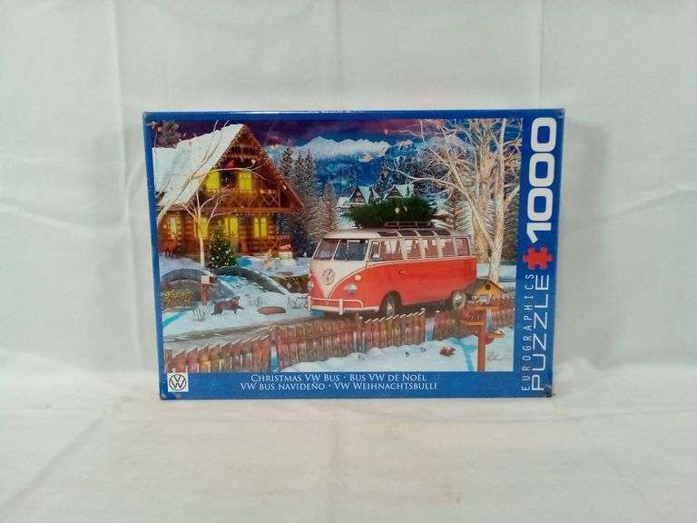 EuroGraphics Christmas VW Bus Jigsaw Puzzle, 1000-Pieces - Dutch Goat