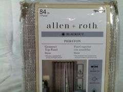 Allen + Roth Pierston 856804 Blackout Grommet Top Panel, 84" Stone ...