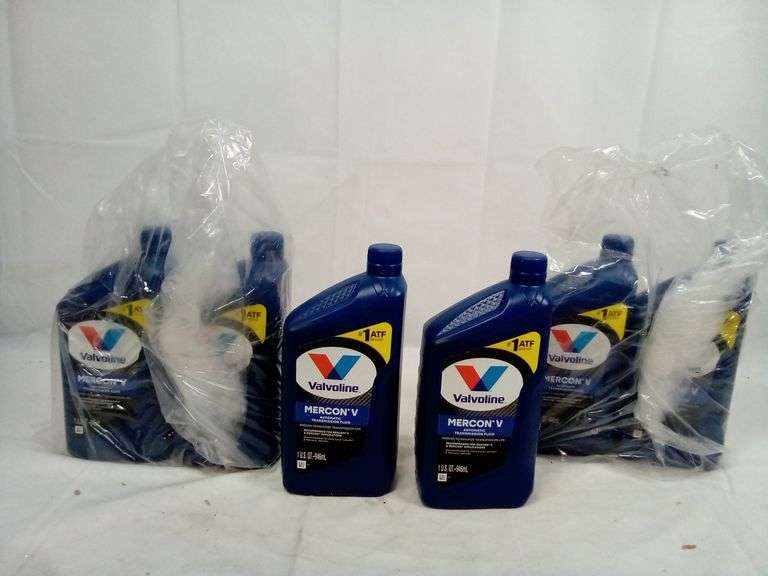 Lot of 6 Valvoline Mercon V Conventional Automatic Transmission Fluid ...
