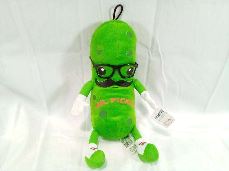 Fiesta Toy Mr. Pickle with Mustache Glasses Plush Stuffed Toy, 12 ...
