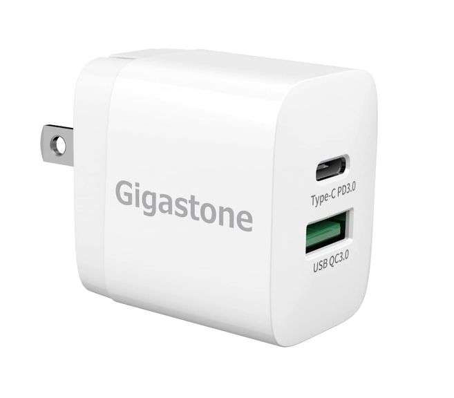 Gigastone PD-6200W PD3.0+QC3.0 Dual Ports Adapter, 20W Output - Dutch Goat