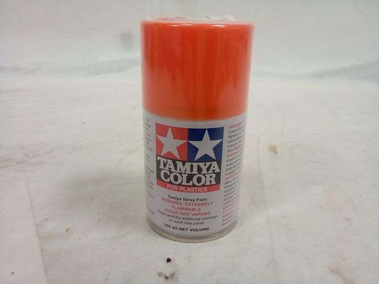 Tamiya TS-12 Color Spray Paint for Plastics, 100ml Orange - Dutch Goat