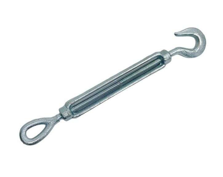 Lot of 2 - Forged Steel Hook & Eye Lifting Turnbuckle, 16-5/8x12 22"L ...