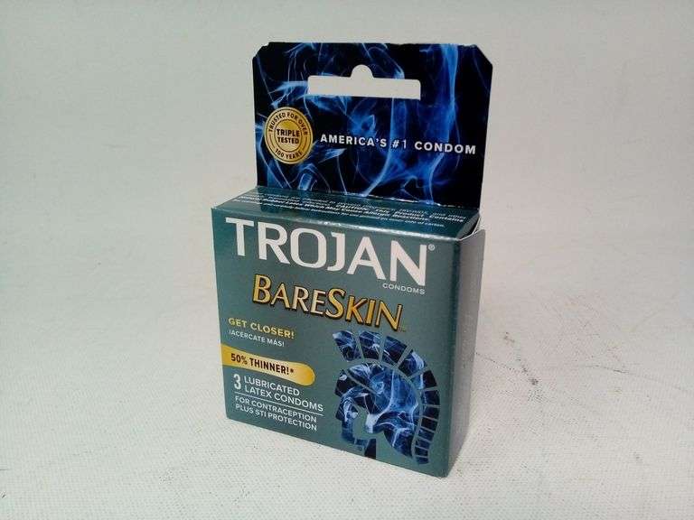 Trojan, Bareskin Lubricated Premium Latex Condoms, 3 Each - Dutch Goat