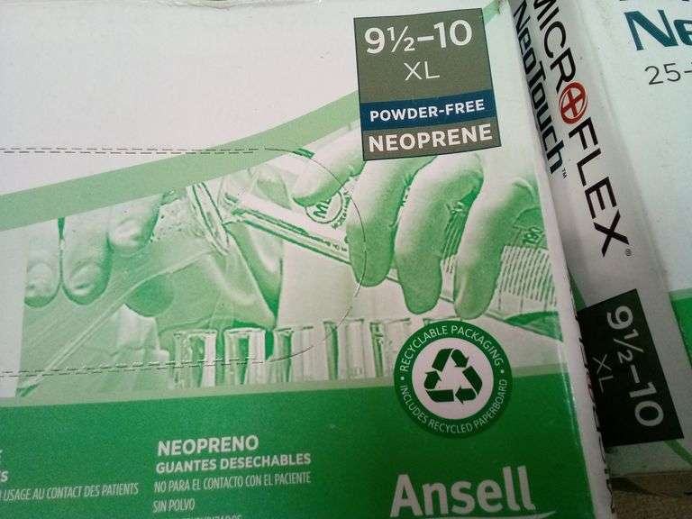 Assortment of 8 - Ansell Microflex NeoTouch & Framar Powder Free ...