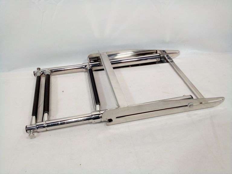 3 Step Under Platform Mount Sliding Ladder With Bracket - Dutch Goat