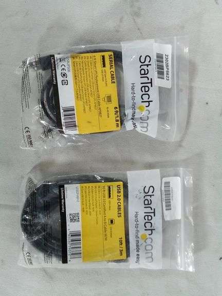 Assortment of 2 - StarTech Serial Cable & USB 2.0 Cables - Dutch Goat