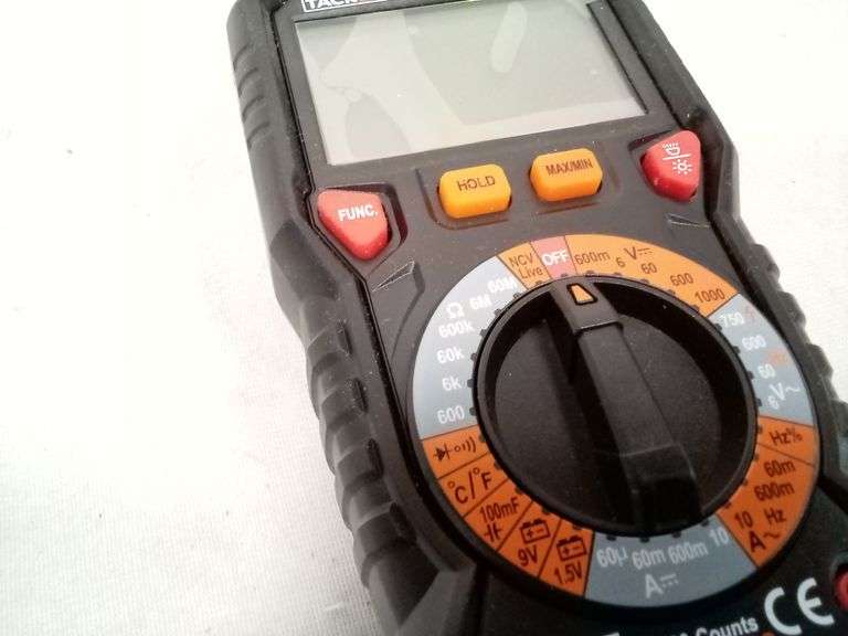TACKLIFE Digital Multimeter TRMS 6000 Counts, LED Intelligent Indicator ...