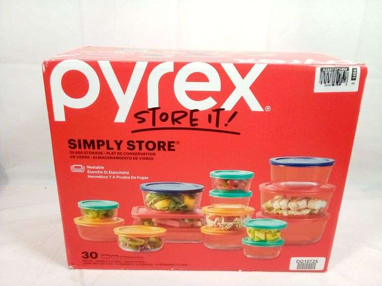 Pyrex Meal Prep Simply Store Glass Rectangular And Round Food Container ...