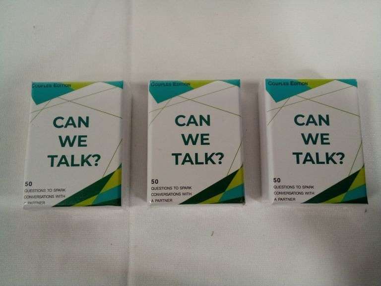 Lot of 3 Can We Talk Cards Couples Edition, 50 Questions To Improve ...