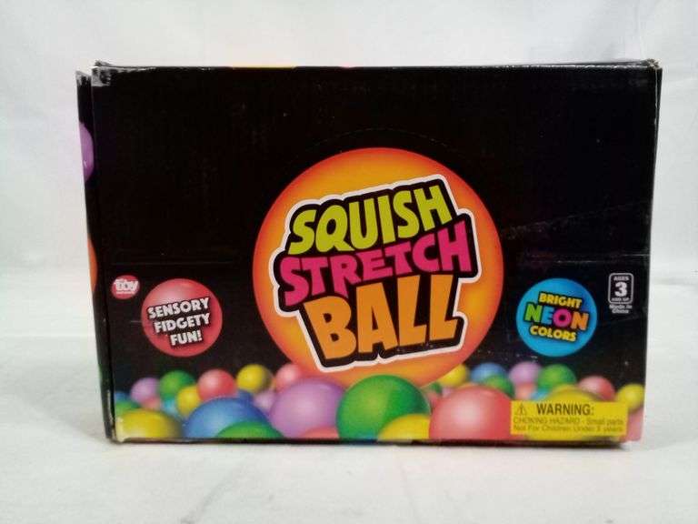 The Toy Network Squish Stretch Ball Sensory Fidget Toys, Bright Neon ...