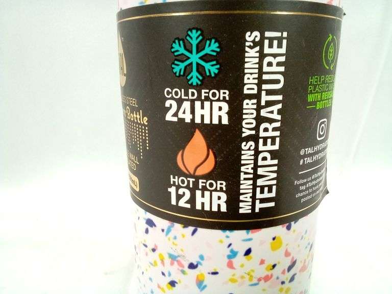 TAL Stainless Steel Hot & Cold Water Bottle, 20 Oz, Confetti - Dutch Goat