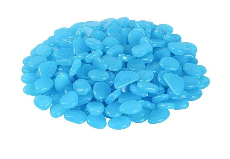Pack of 3 - Luminous Blue Garden Stones Luminous Cobblestones - Dutch Goat
