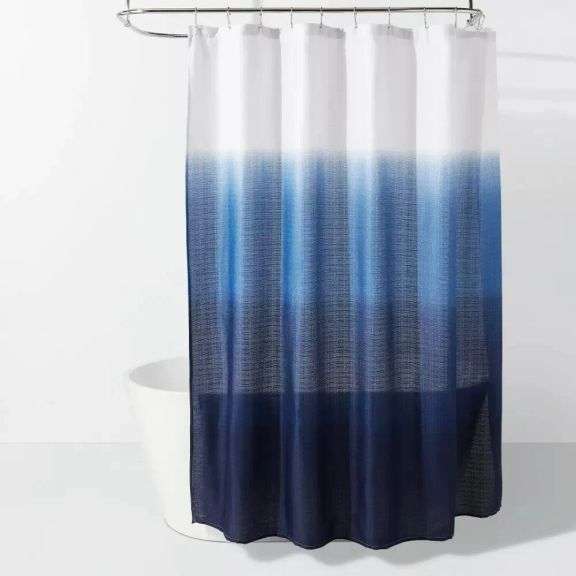 Room Essentials Shower Curtain, 72"x72" Dip Blue Dye - Dutch Goat
