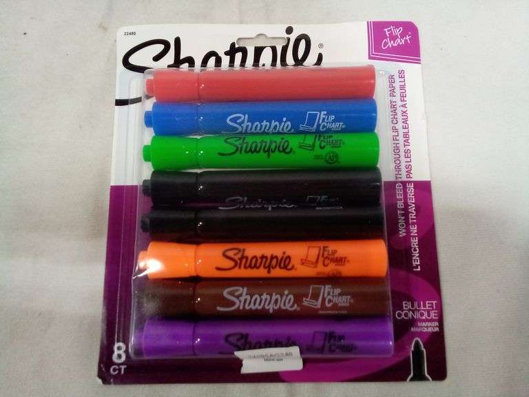 Sharpie Flip Chart Marker Bullet Point, Assorted 8-Count (22480 ...