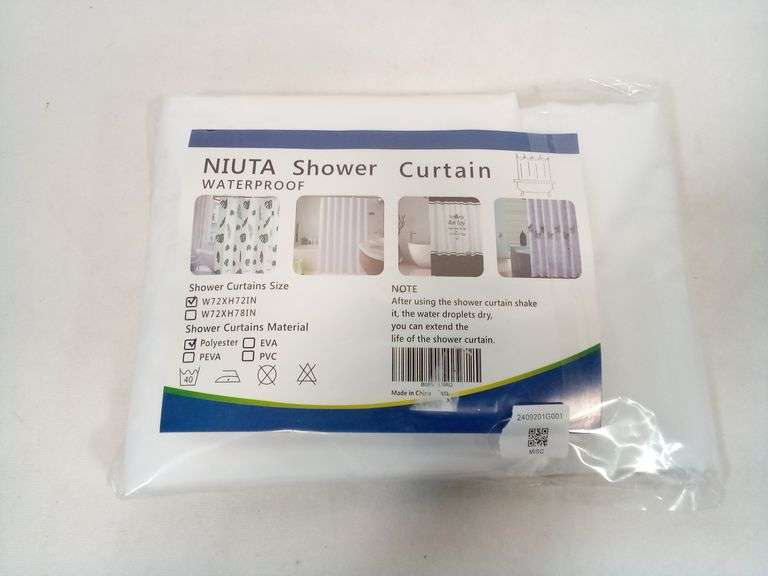 Niuta Waterproof Shower Curtain, 72"W x 72" H - Dutch Goat