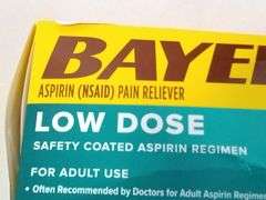 Bayer Aspirin (NSAID) Pain Reliever - Low Dose, 81mg 400-Enteric Coated ...