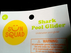 Super Sharkpedo Pool Glider - Sun Squad, Glides up to 40ft. - Dutch Goat