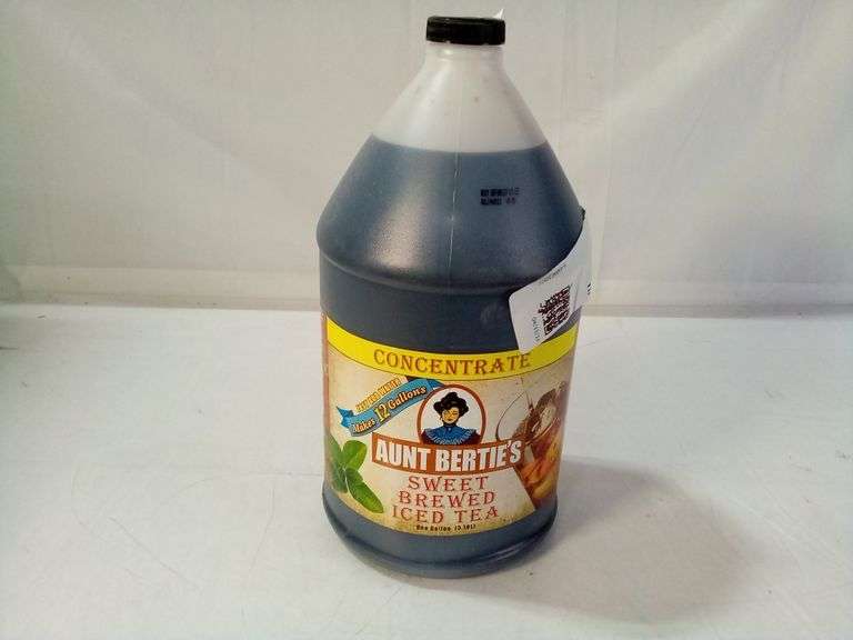 Aunt Bertie's Sweet Brewed Iced Tea Concentrate, 1 Gallon (3.78L ...