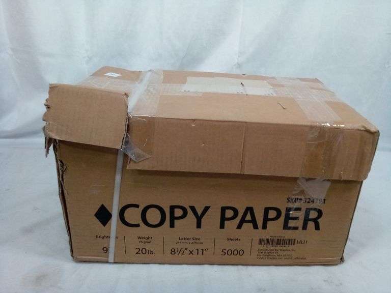Copy Paper, Letter Size 8.5"x11" 92-Bright 20lb 5000-Sheets - Dutch Goat