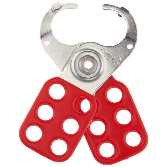 Lot of 7 - American Lock L087 Heavy Duty Steel Safety Lock-Out Hasp, 1 ...