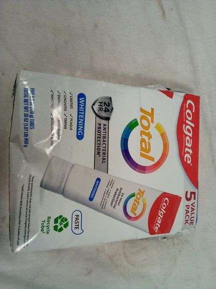 Colgate Total Whitening Toothpaste, 6 Oz (Pack of 5) - Dutch Goat