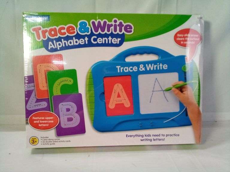 Lakeshore, Trace & Write Alphabet Center, Practice writing Letters ...
