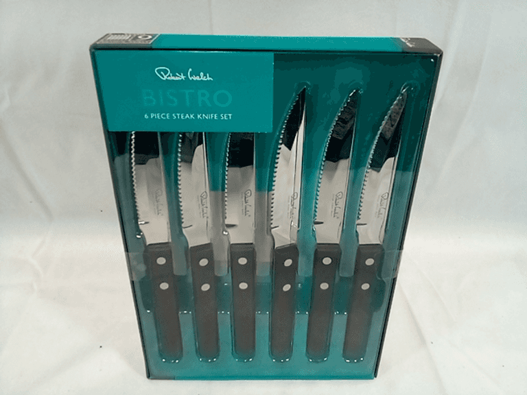 Crate & Barrel Robert Welch Bistro 6Pc. Steak Knife Set - Dutch Goat