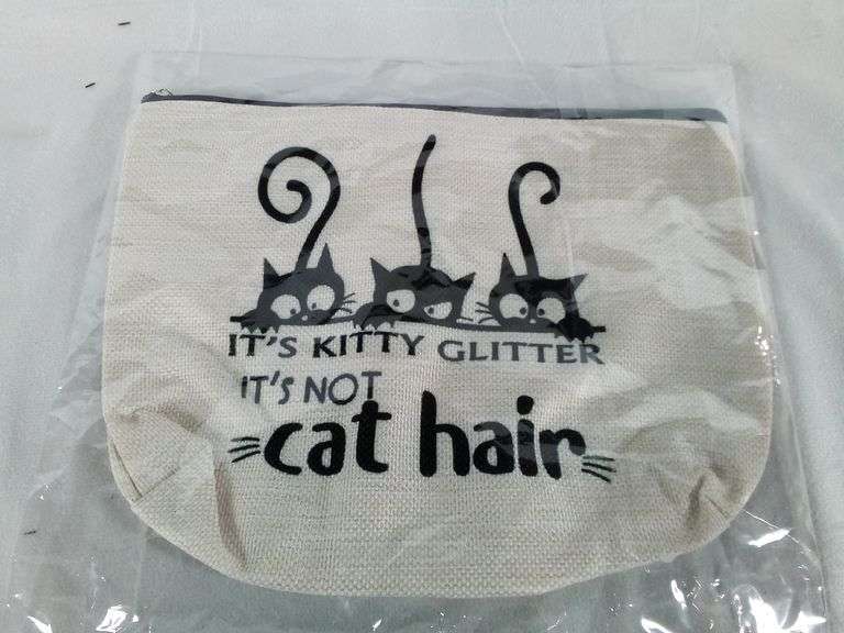 It's Kitty Glitter It's Not Cat Hair Makeup Pouch - Dutch Goat