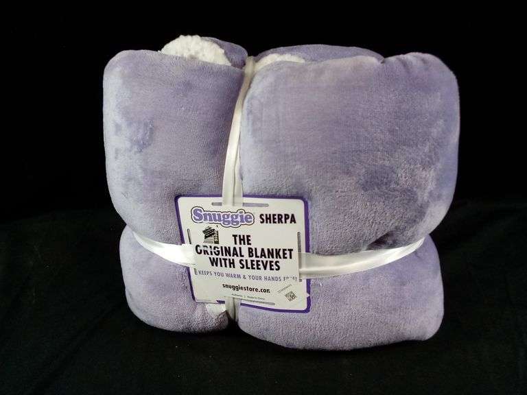 Snuggie Sherpa The Original Wearable Blanket With Sleeves, Adult Size ...