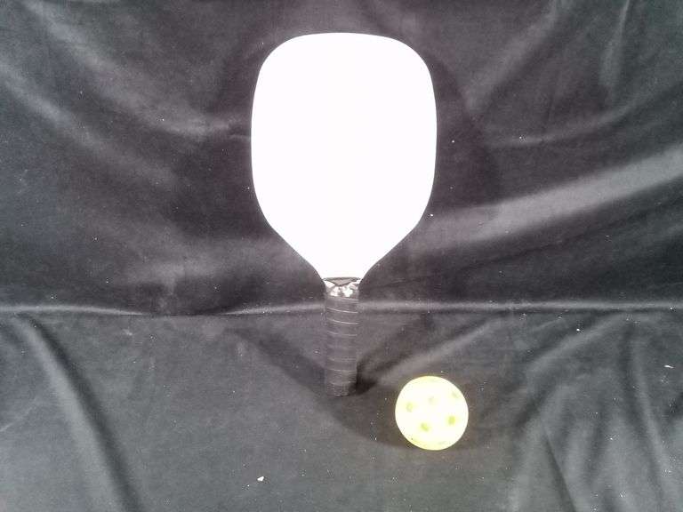 Pickleball Paddle Set - 1 Racquet, 1 Ball & Drawstring Mesh Bag - Dutch ...