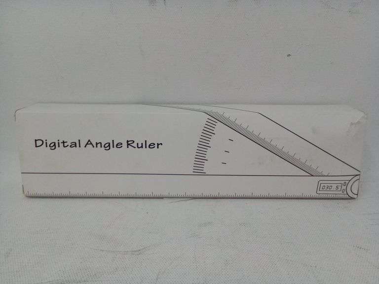 GemRed 82305 Digital Angle Ruler, Stainless Steel (White & Red Button ...