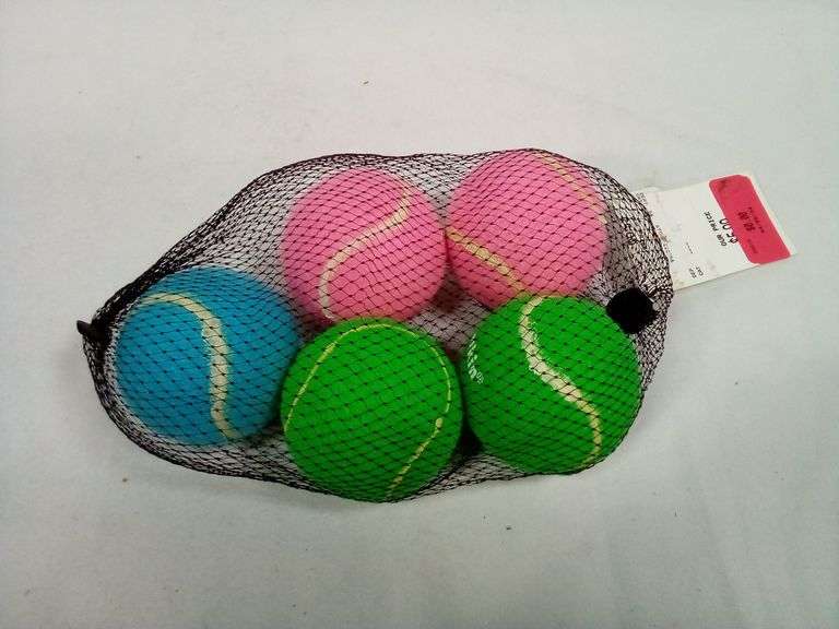 Assortment of 5 - Petkin Dog Tennis Balls - Dutch Goat