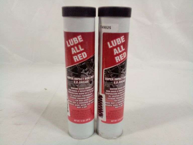 Lot of 2 - Nexgen Lube All Red Super Impact Non-Melt E.P. Grease, 14oz ...
